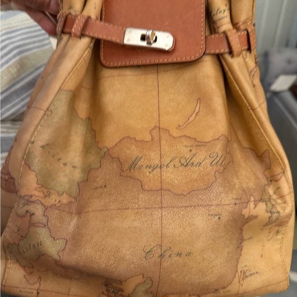 Bags | Leclisse Alvaro Marie Purse Map Sling Bag From Paris | Poshmark